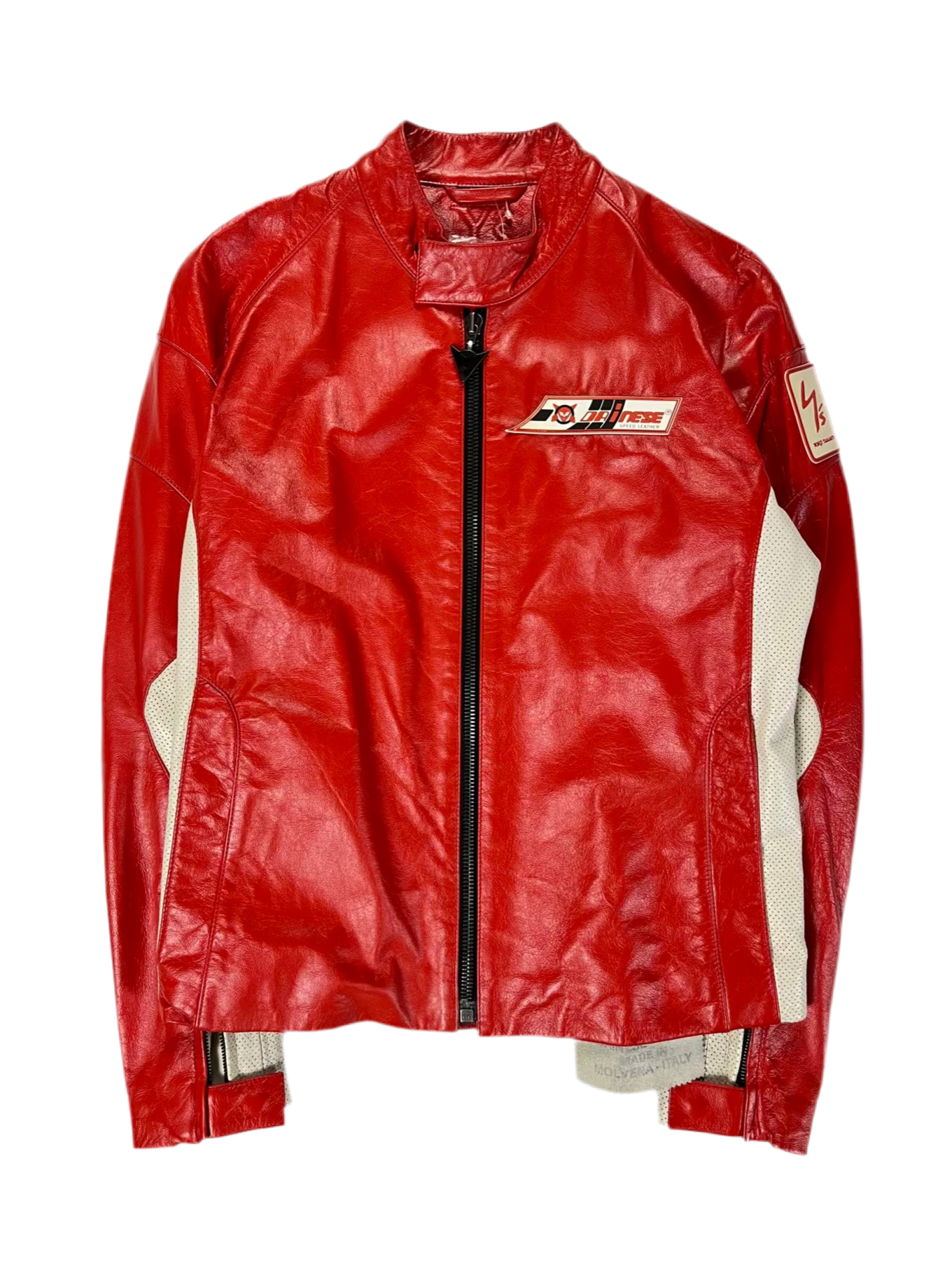 F/W04 Y’s Yohji Yamamoto x DAINESE Red Leather Motorcycle Race Jacket ...